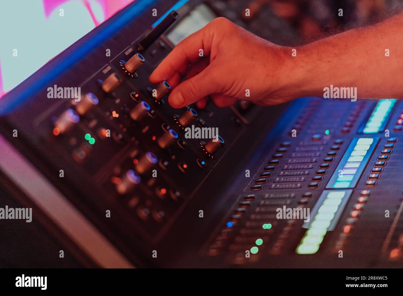 Vertical sound engineer sound board hi-res stock photography and images ...
