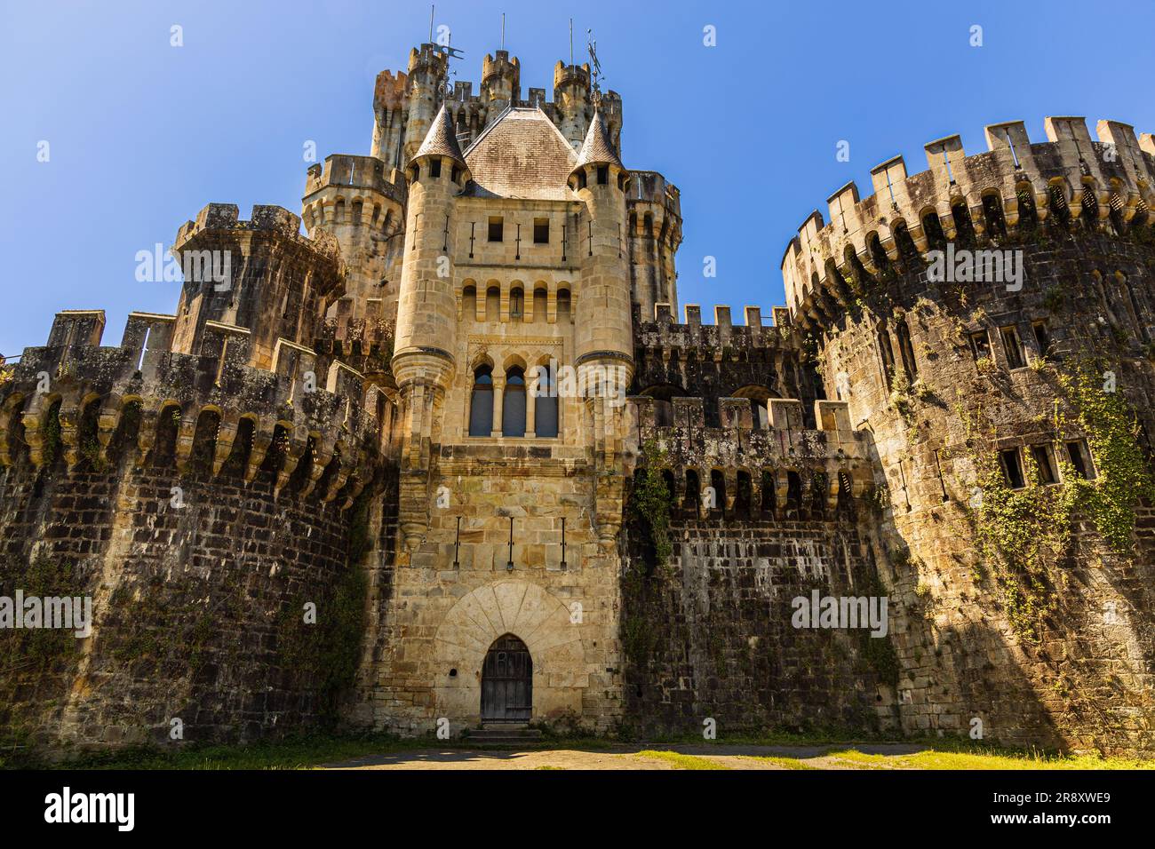 Butron Castle, neo-Gothic fortress of medieval origin, historical ...