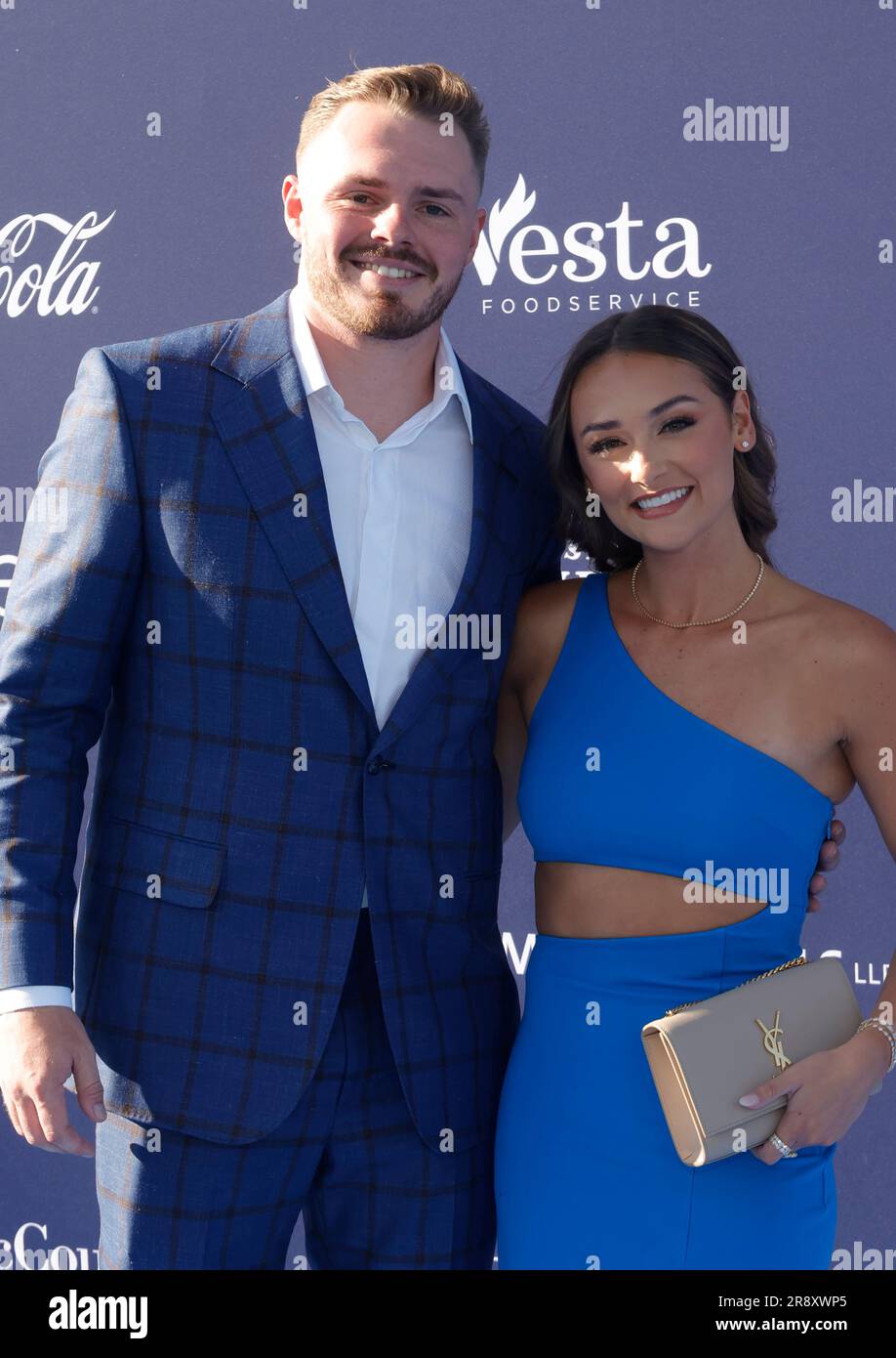 Los Angeles, California, USA. 22nd June, 2023. Molly O'Boyle, Gavin Lux ...