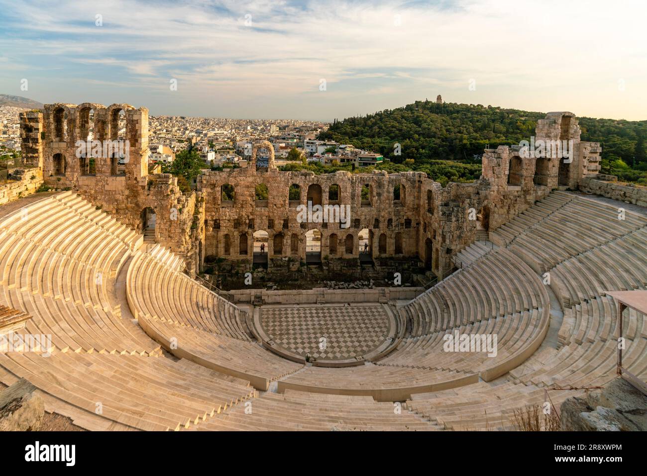 Odeon of Herodes Atticus theater by the acropolis, Athens, Greece Stock ...