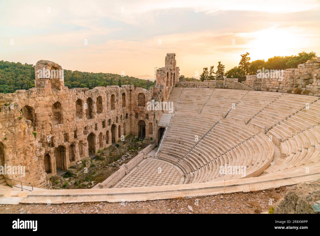 Odeon of Herodes Atticus theater by the acropolis, Athens, Greece Stock Photo - Alamy