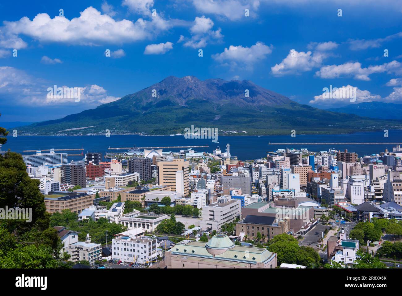 Kagoshima City and Sakura Island Stock Photo - Alamy