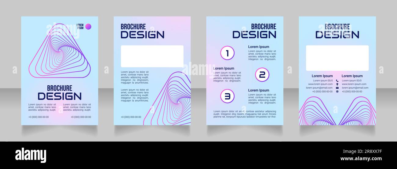 Digital process automation blank brochure design Stock Vector Image ...