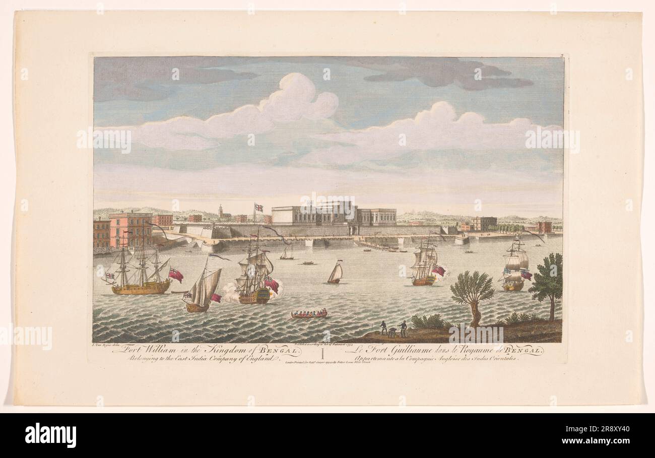 View of Fort William at Calcutta, 1754. 'Fort William in the Kingdom of ...