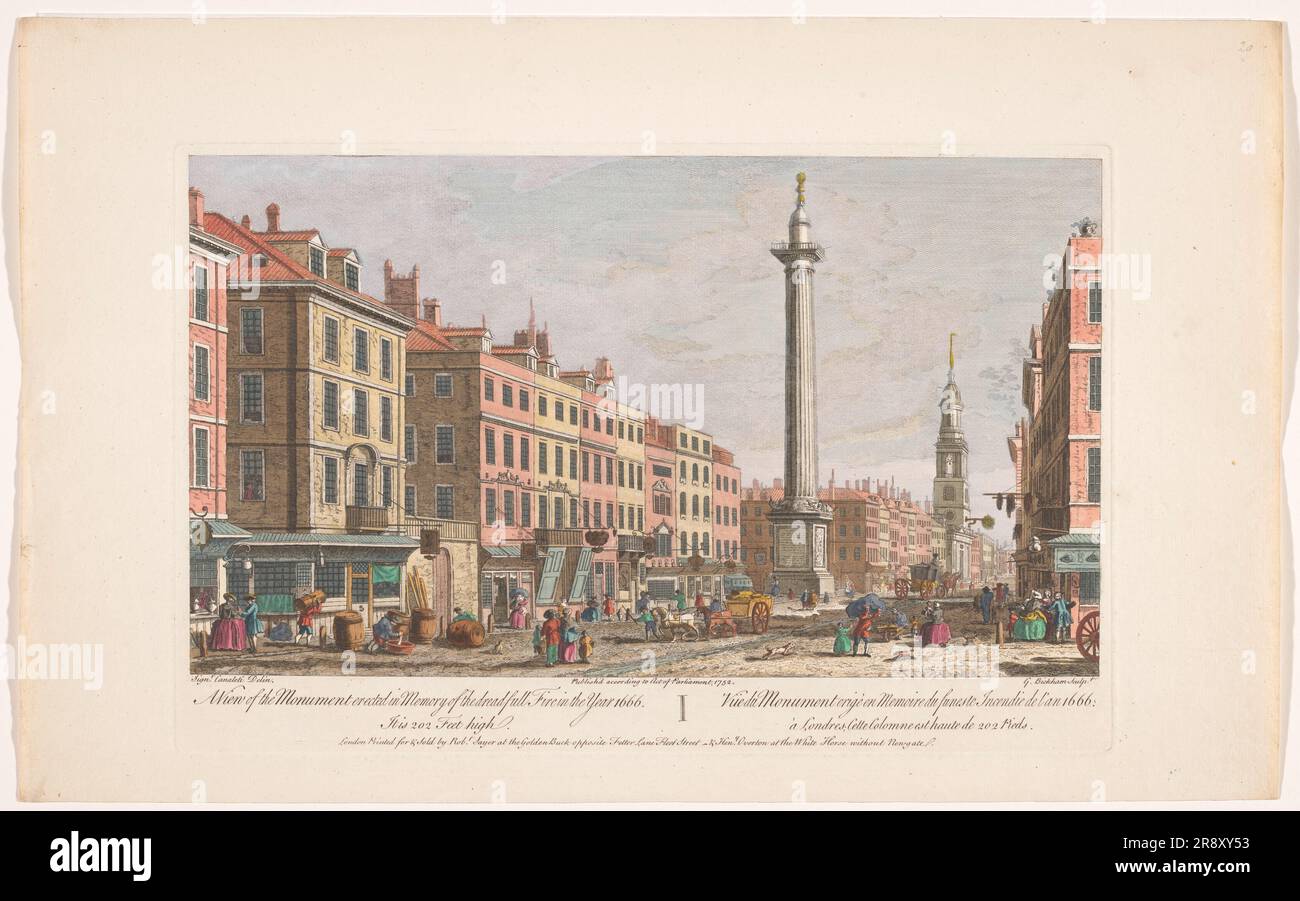 A view of the Monument erected in memory of the dreadfull fire in the ...