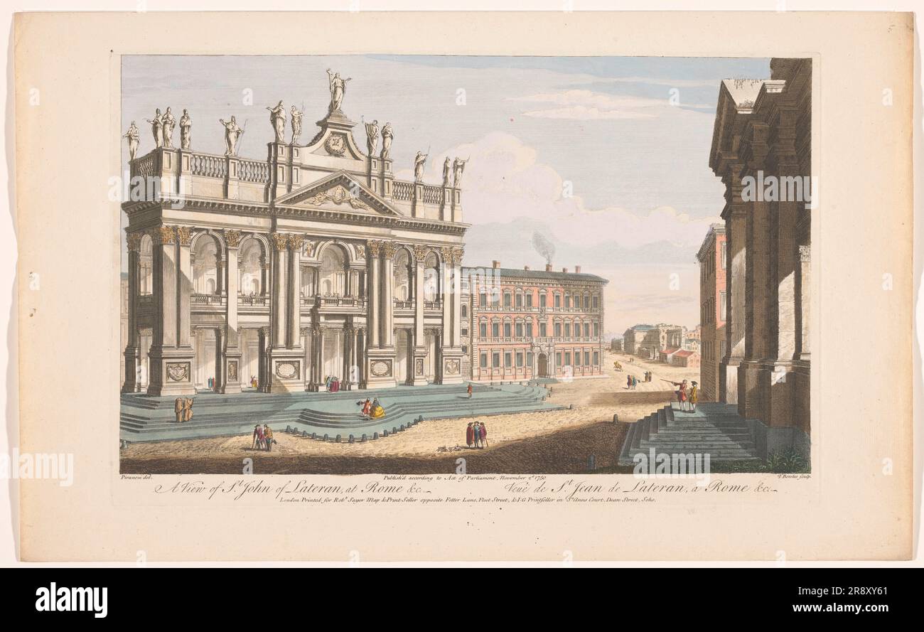 View of the Church of Saint John Lateran in Rome, 1750 Stock Photo - Alamy