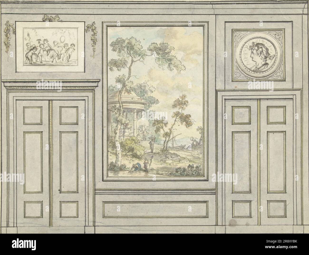 18th century interior design paint hi-res stock photography and images ...