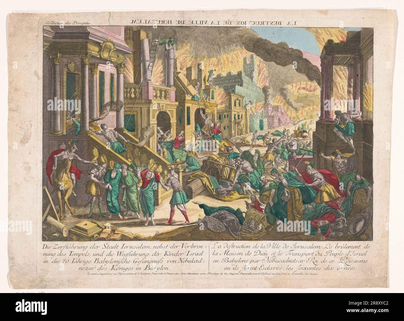 The destruction of the city of Jerusalem, 1755-1779 Stock Photo - Alamy