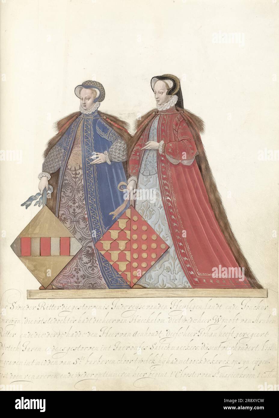 Two women from Culemborg, c.1600-c.1625. Barbara van Gemen and Aleid ...