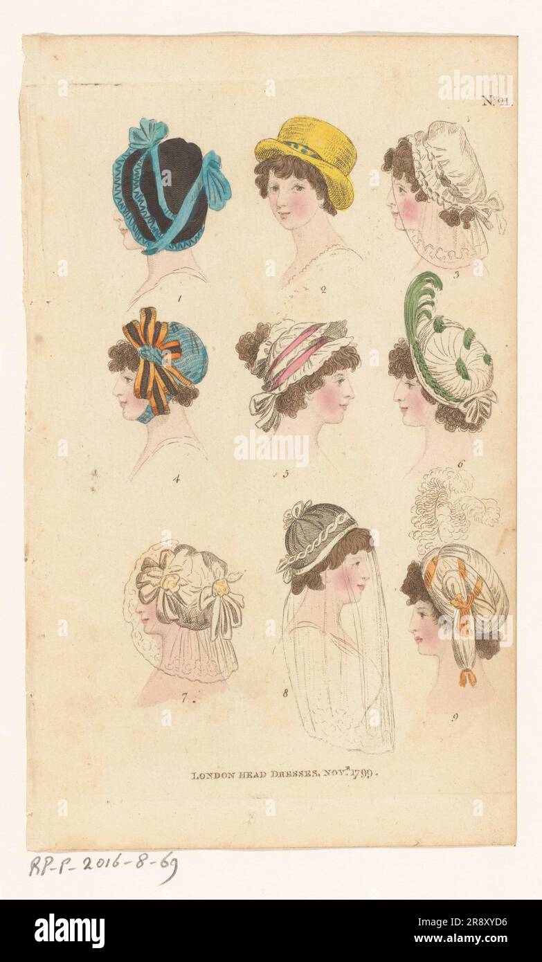 Magazine of Female Fashions of London and Paris, No. 21: London Head ...