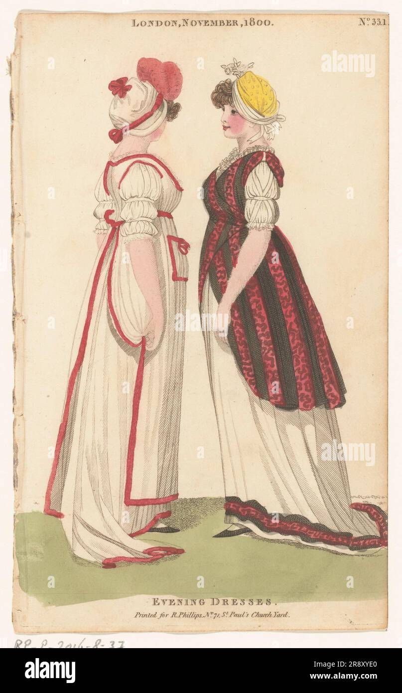 Magazine of Female Fashions of London and Paris, London, November, 1800 ...