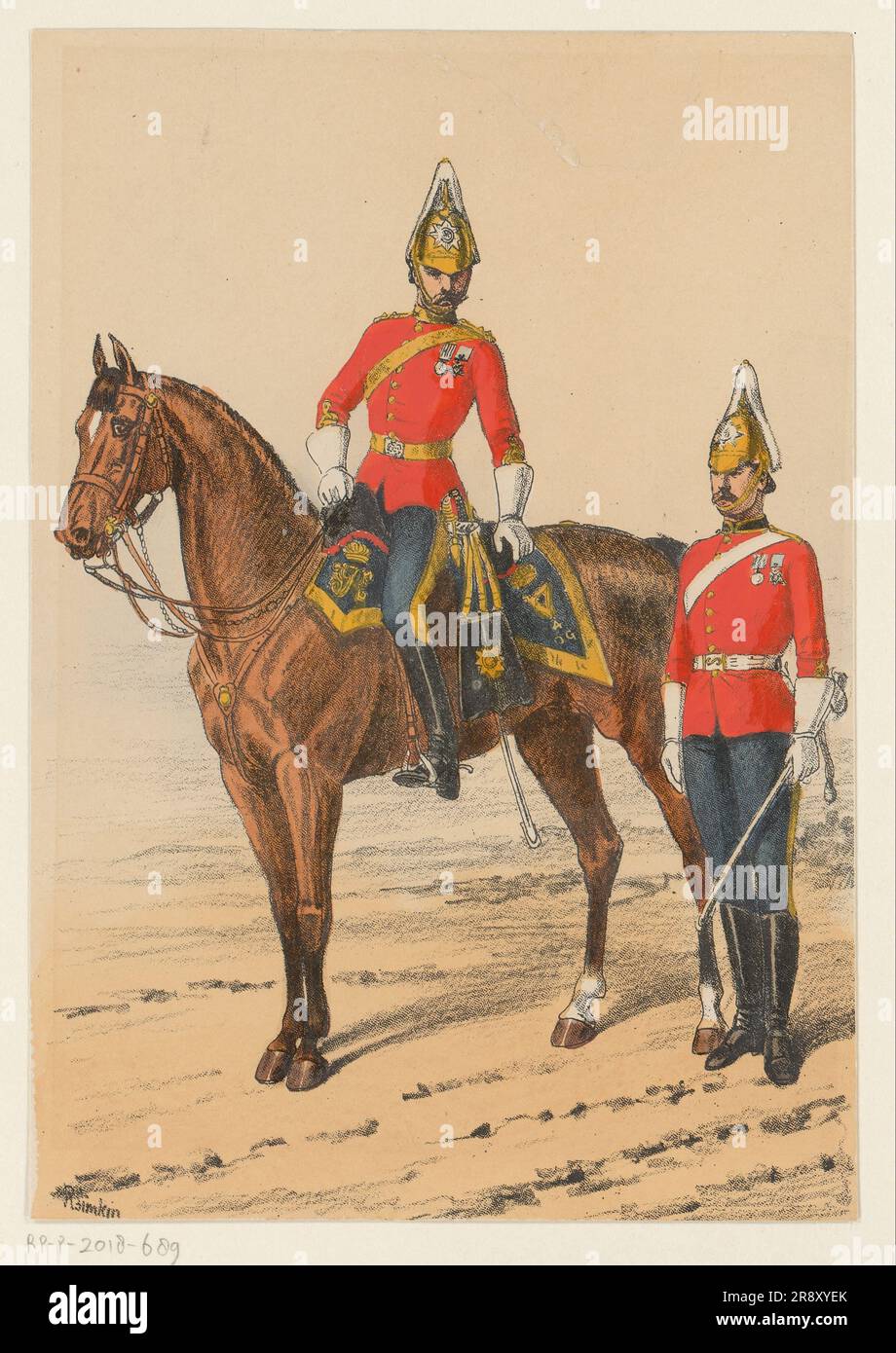 Two British soldiers, 1875-1925 Stock Photo - Alamy
