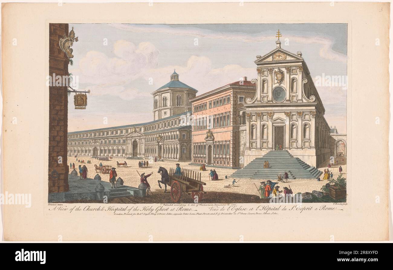View of the Church of Santo Spirito in Sassia in Rome, 1750. 'A View of ...