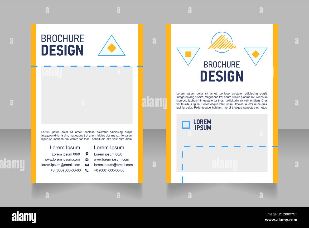 Course blank brochure design Stock Vector Image & Art - Alamy