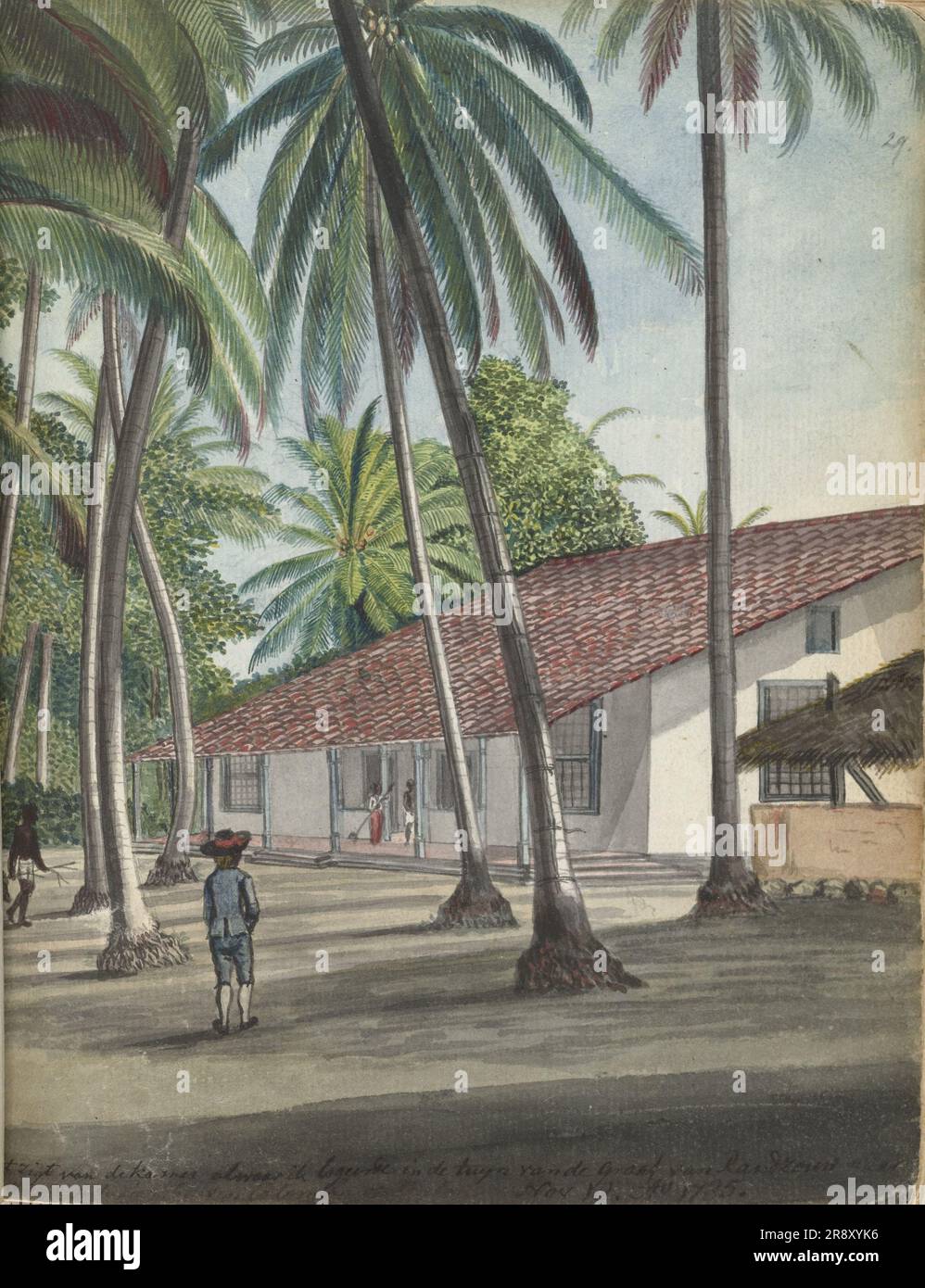 Count Van Ranzow's Estate, 1785. 'View from the room where I stayed ...