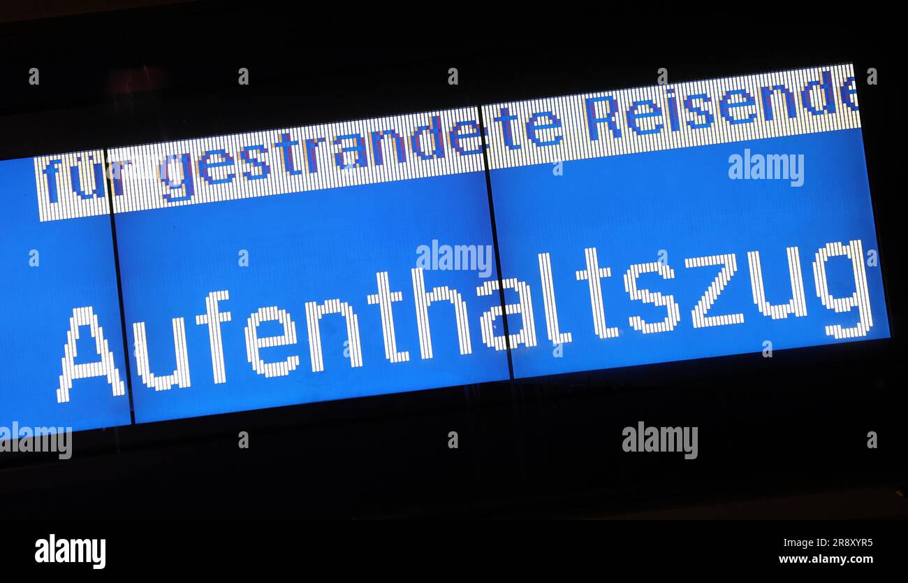 Hamburg, Germany. 22nd June, 2023. For stranded passengers, the ...