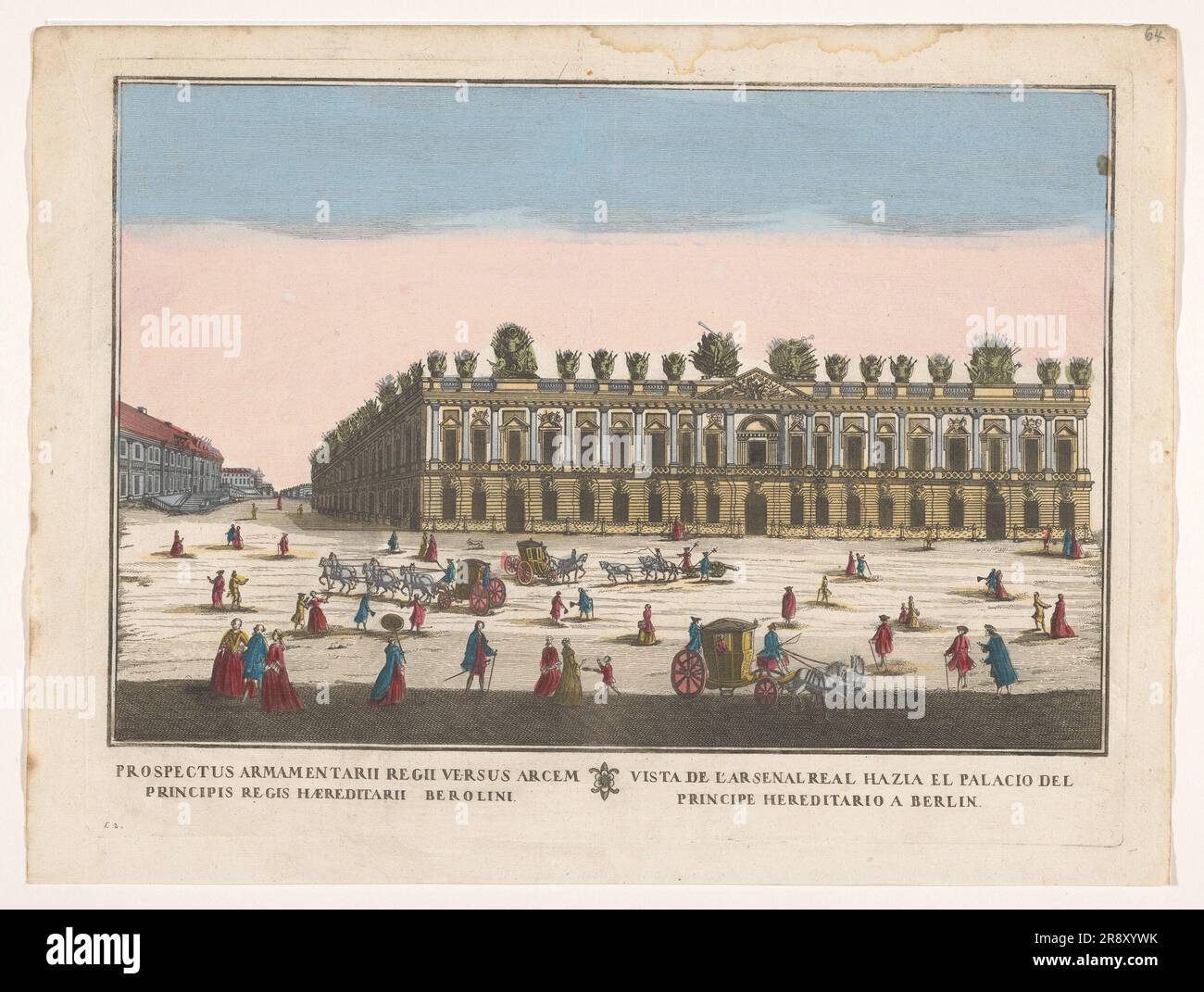View of the Zeughaus in Berlin, 1700-1799. 'Vista de l'Arsenal Real ...