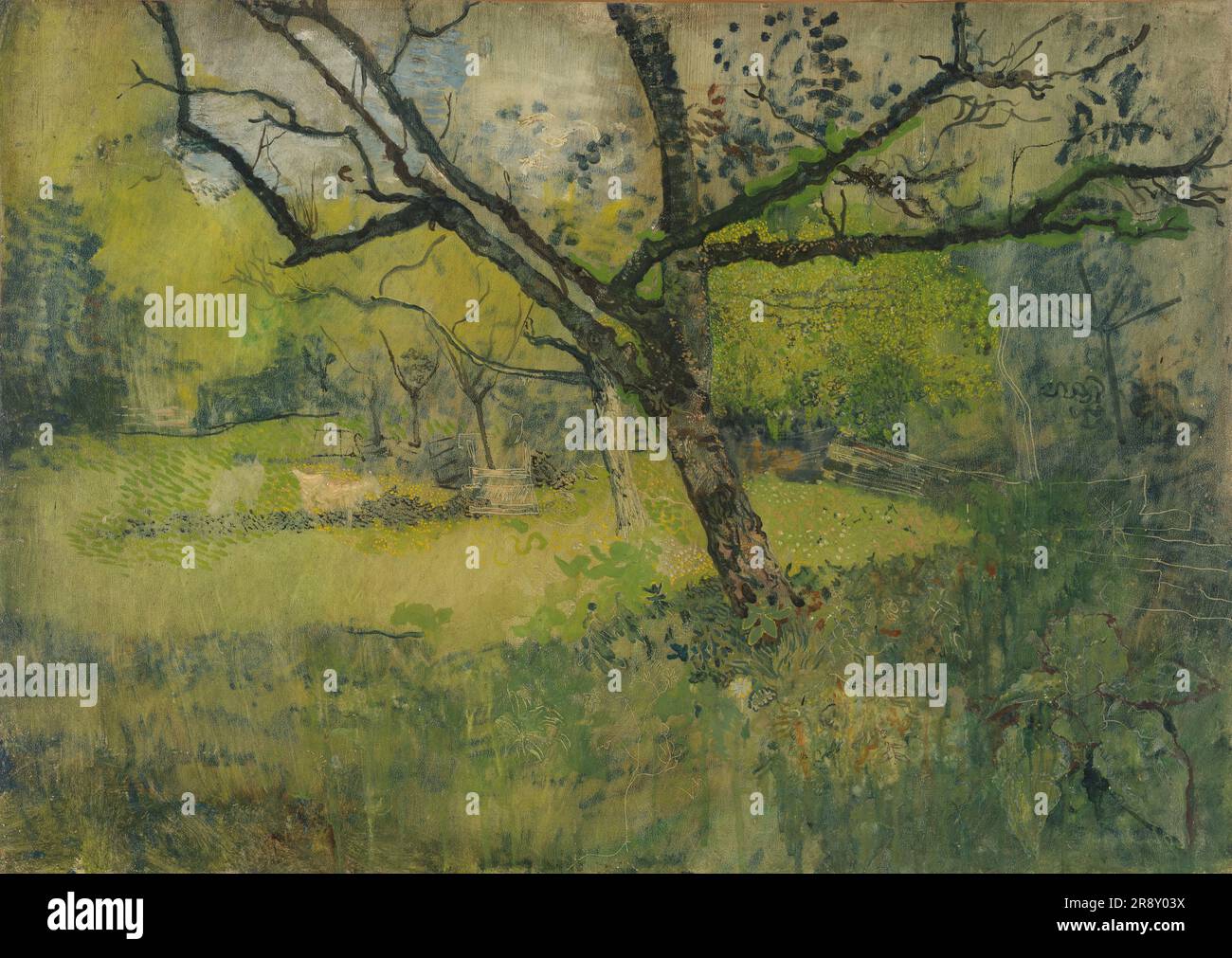 Orchard at Eemnes, 1888-1895 Stock Photo - Alamy