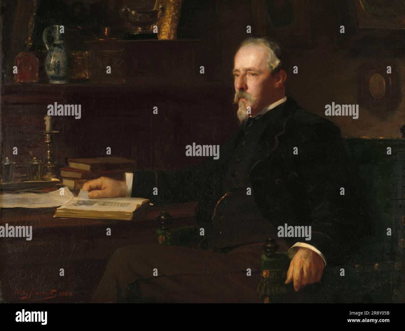 Daniël Franken Dzn (1838-98), banker and art collector, 1888. Founder ...