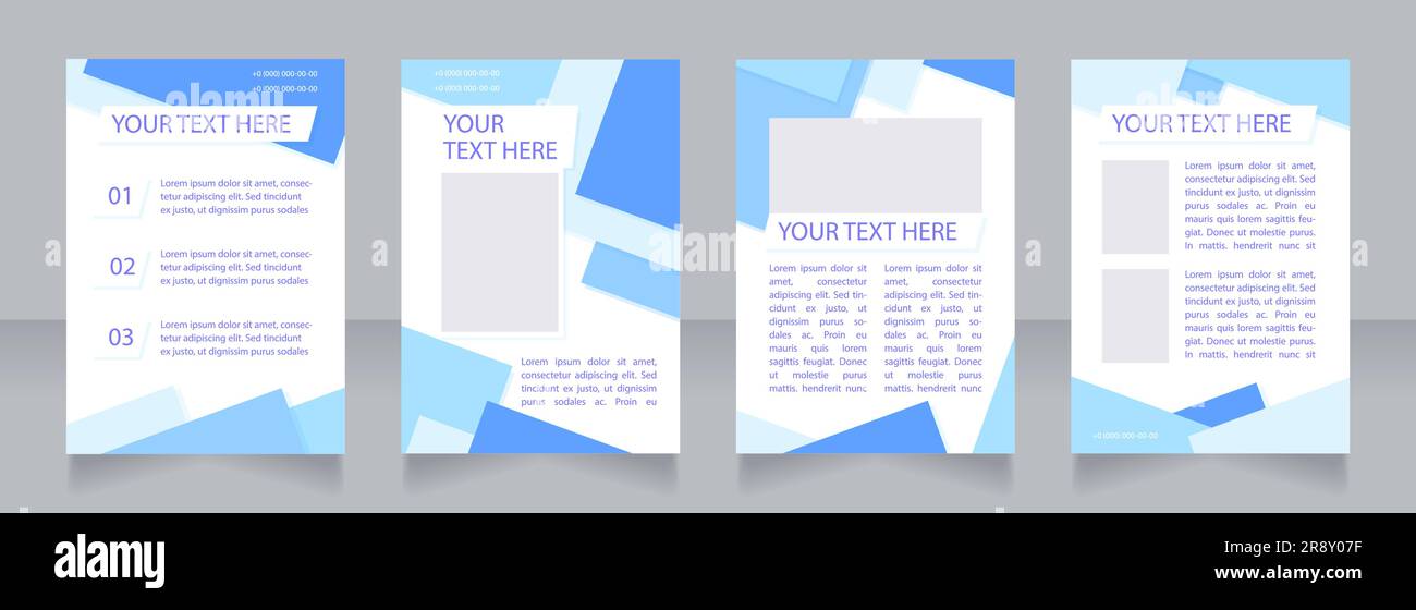 Kids festival program blank brochure layout design Stock Vector Image ...