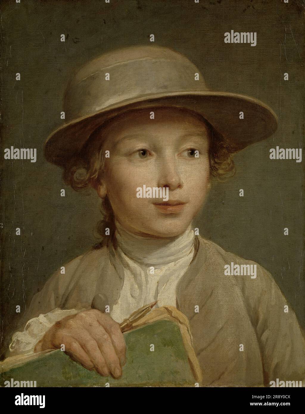 Boy with a drawing book 1772 hi-res stock photography and images - Alamy