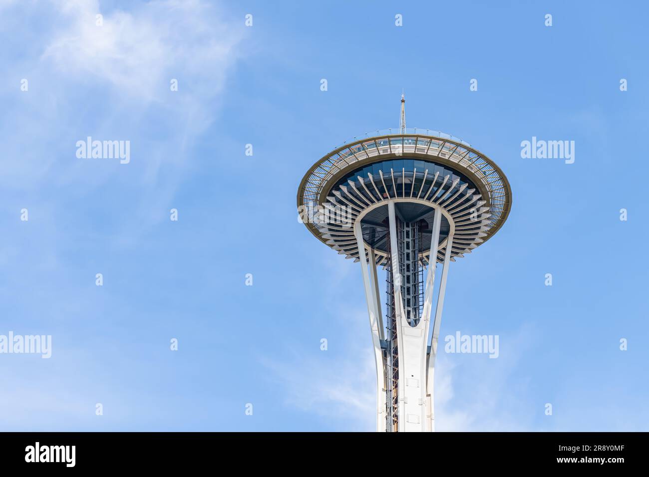 The top of the Space Needle, Seattle, Washington Stock Photo - Alamy