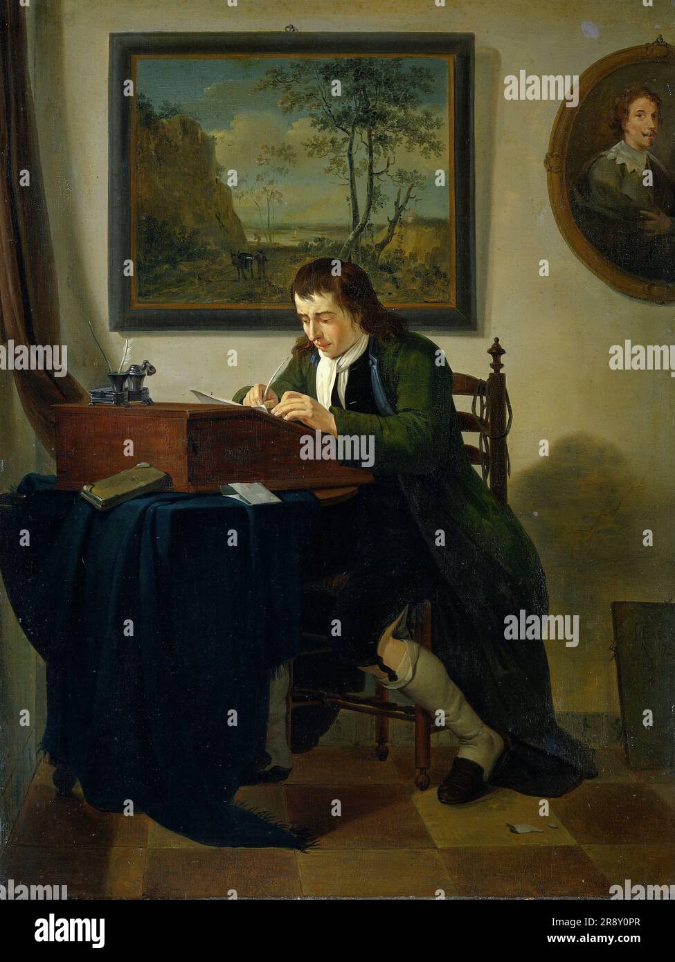 18th century man writing at desk hi-res stock photography and images ...