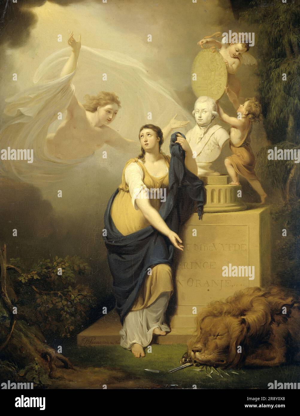 Allegory of the Death of William V, Prince of Orange, 1806 Stock Photo ...