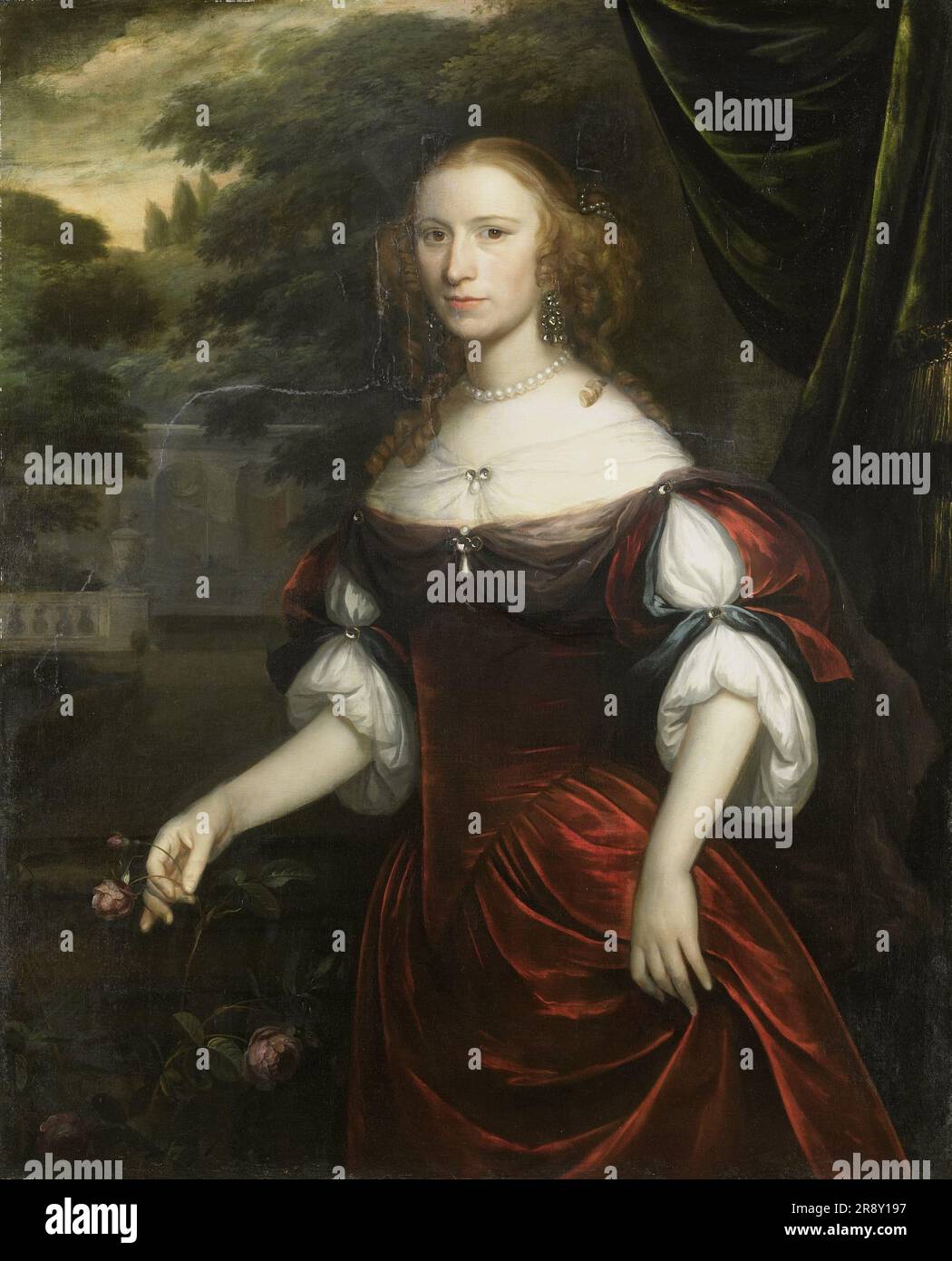 Portrait of a Woman, 1667 Stock Photo - Alamy