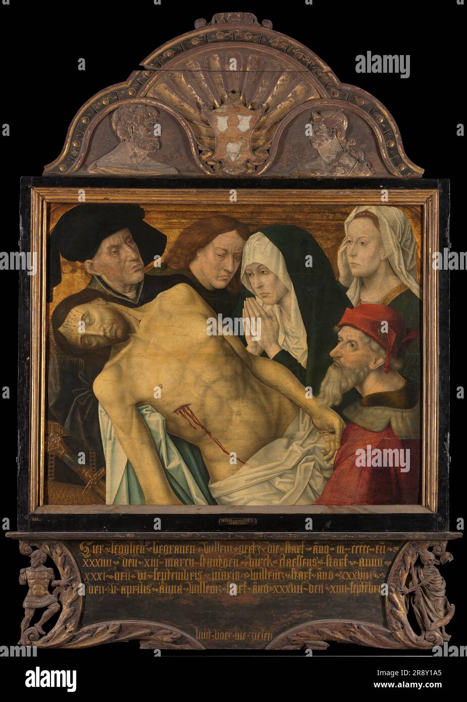 Central panel of a Memorial Triptych, formerly called the Gertz Memorial Triptych, with the ...
