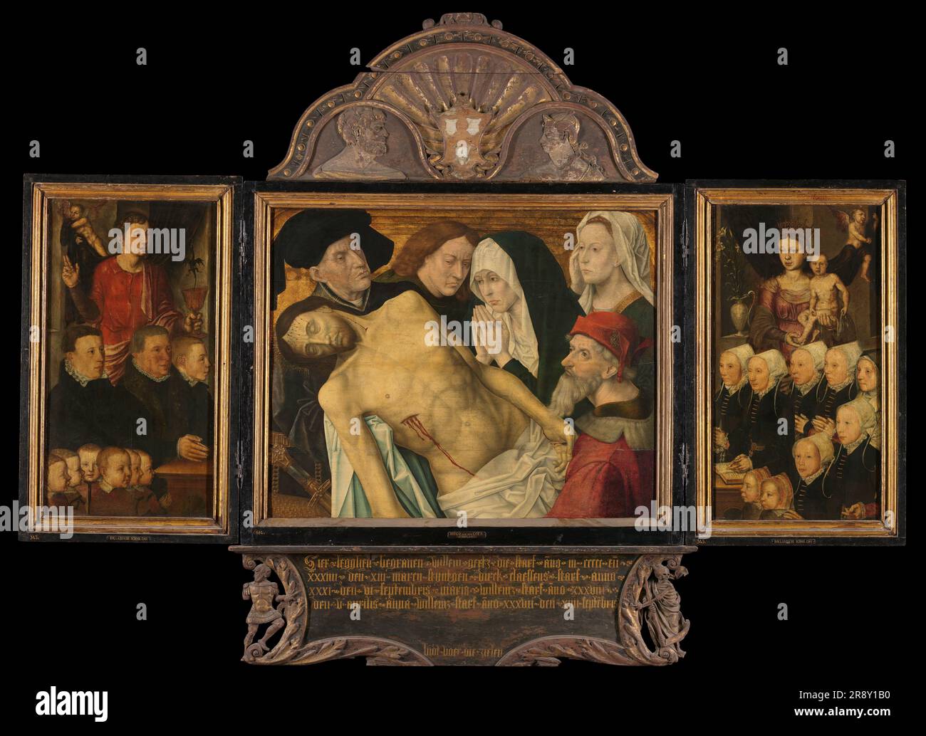 Memorial Triptych, formerly called the Gertz Memorial Triptych, with the Lamentation (central ...