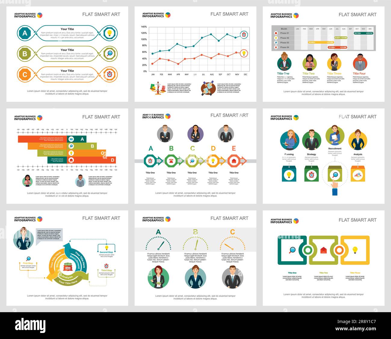 Project visualization templates Stock Vector Images - Alamy