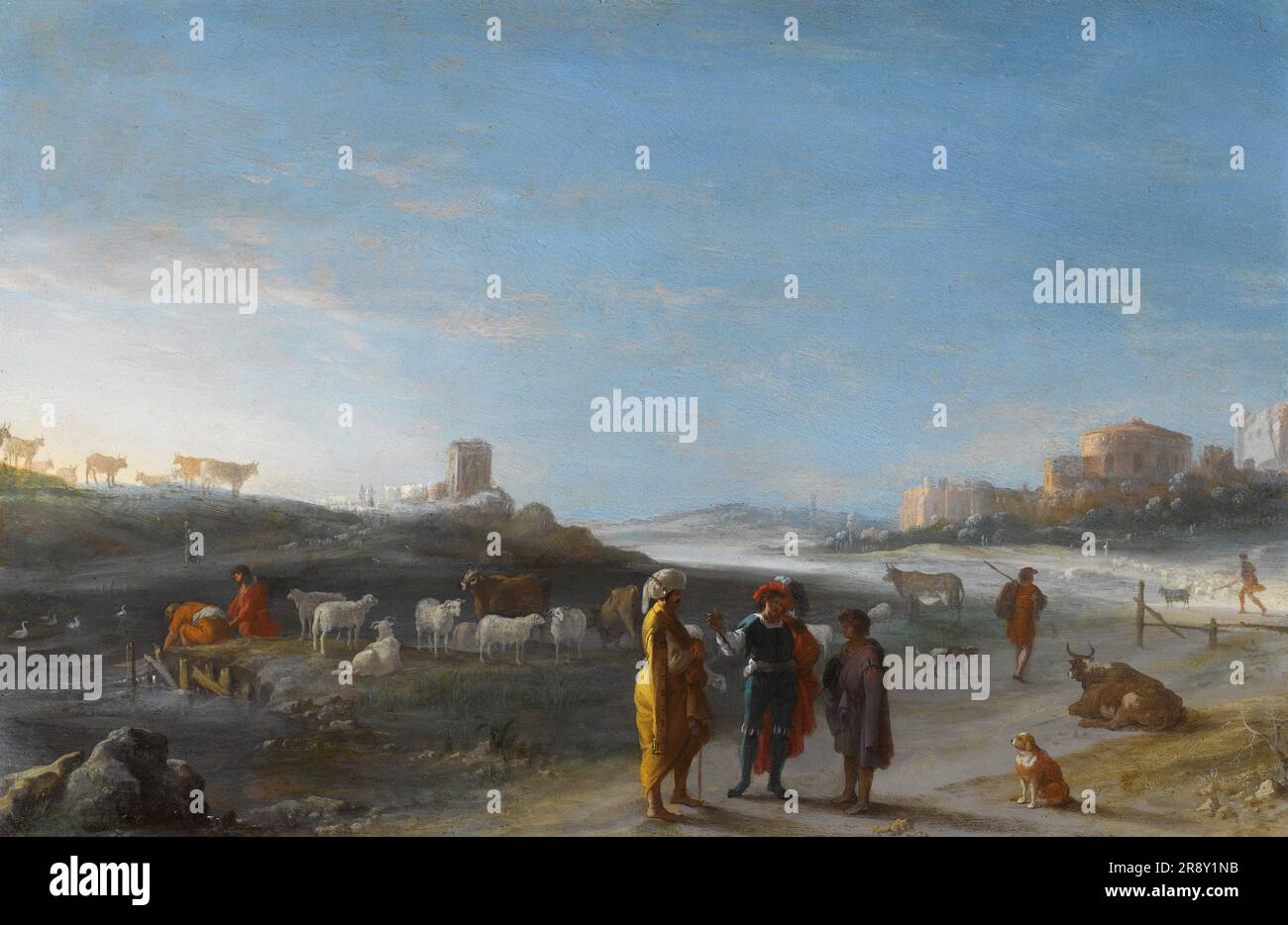 An Italianate Landscape with an Unidentified Subject from the Old ...