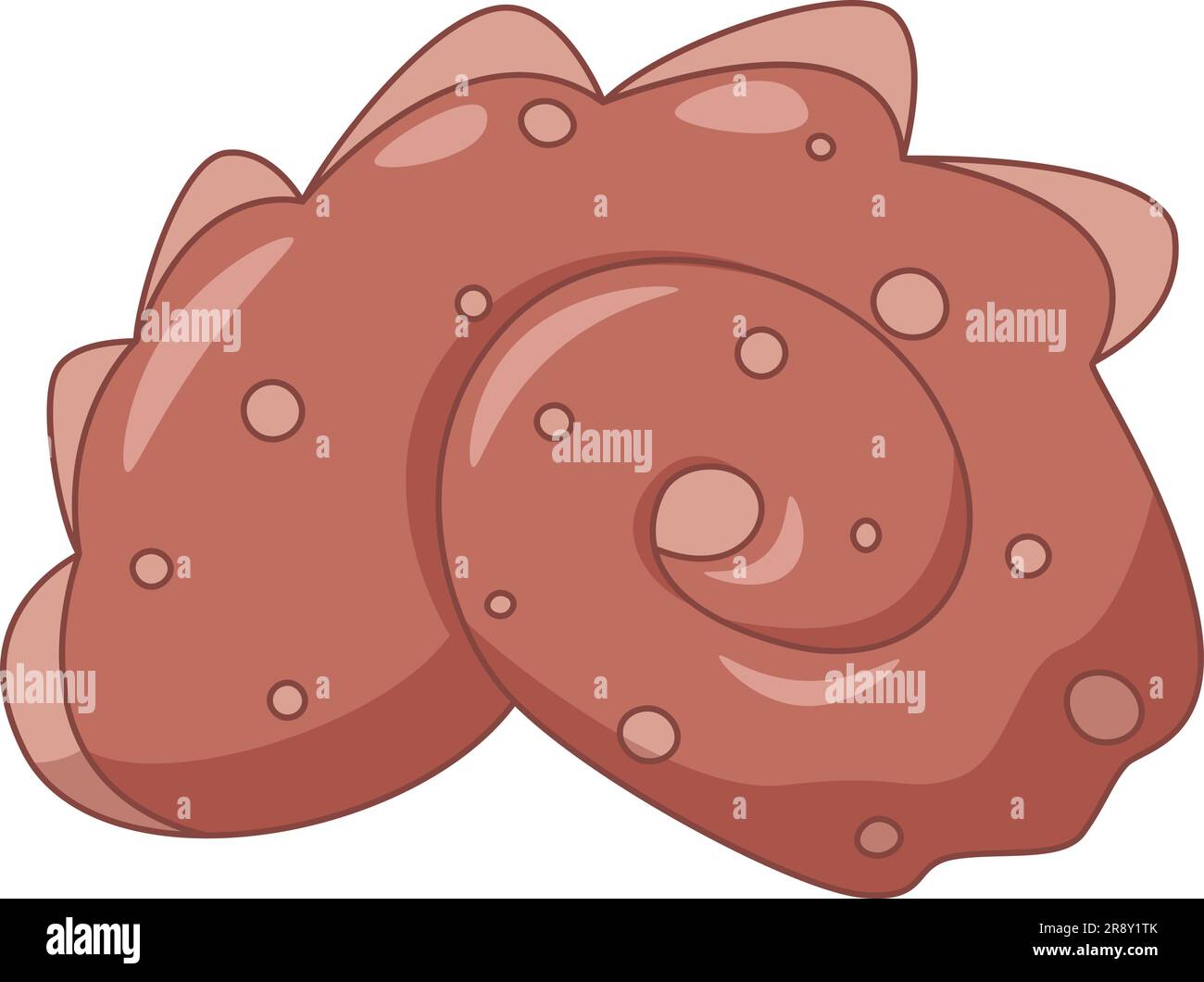 swirling cartoon seashell with spots and scallop Stock Vector Image ...