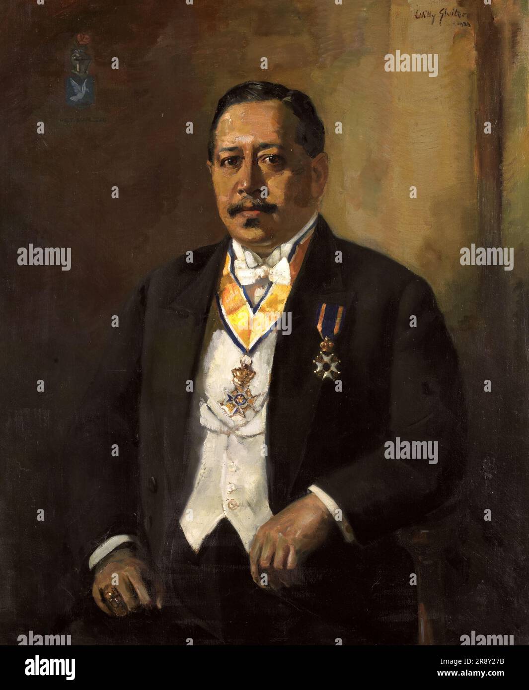 Willem Martinus Godfried Schumann, Chairman of the People's Council, 1924. Schumann (1877-1952 ...