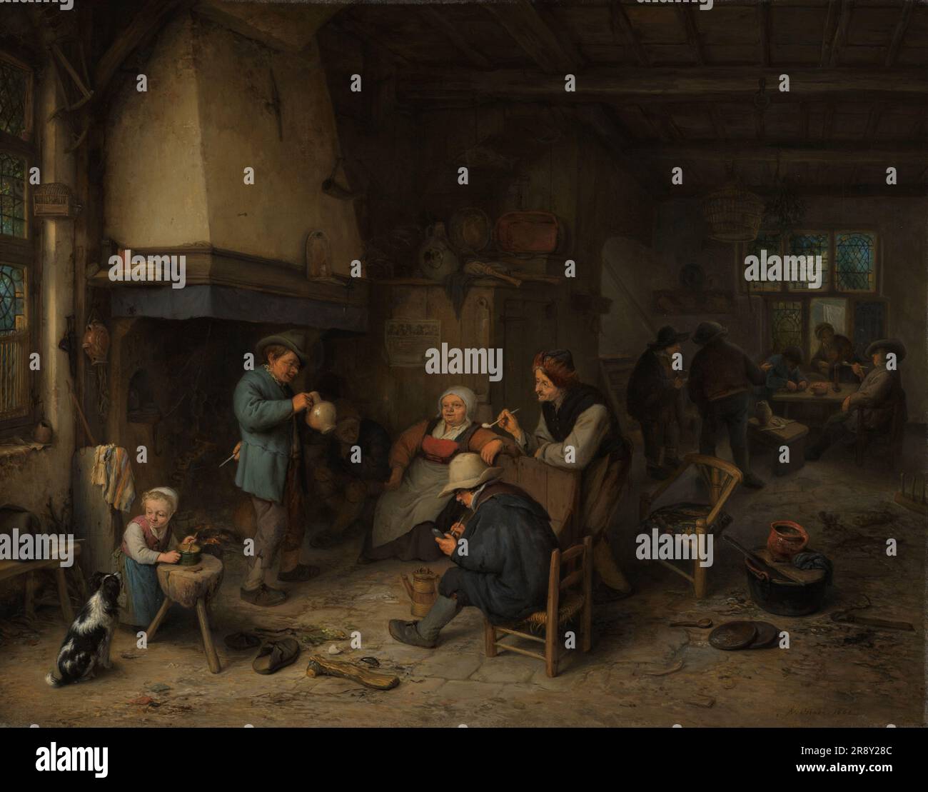 Adriaen van ostade peasant family hi-res stock photography and images ...