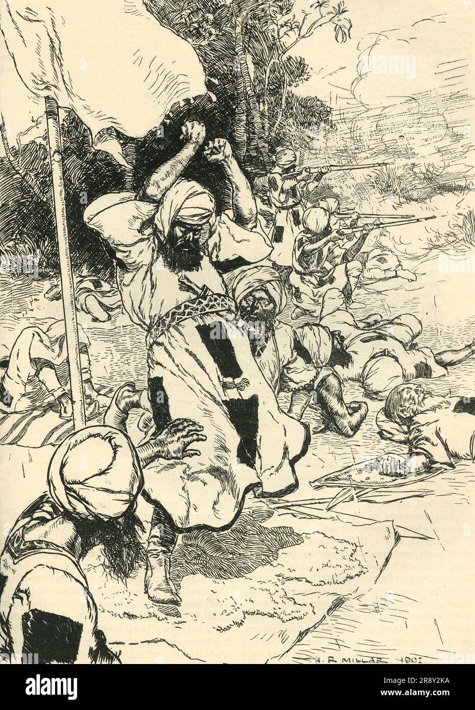'The Death of the Khalifa', 1899, (c1900). Abdallahi ibn Muhammad ...