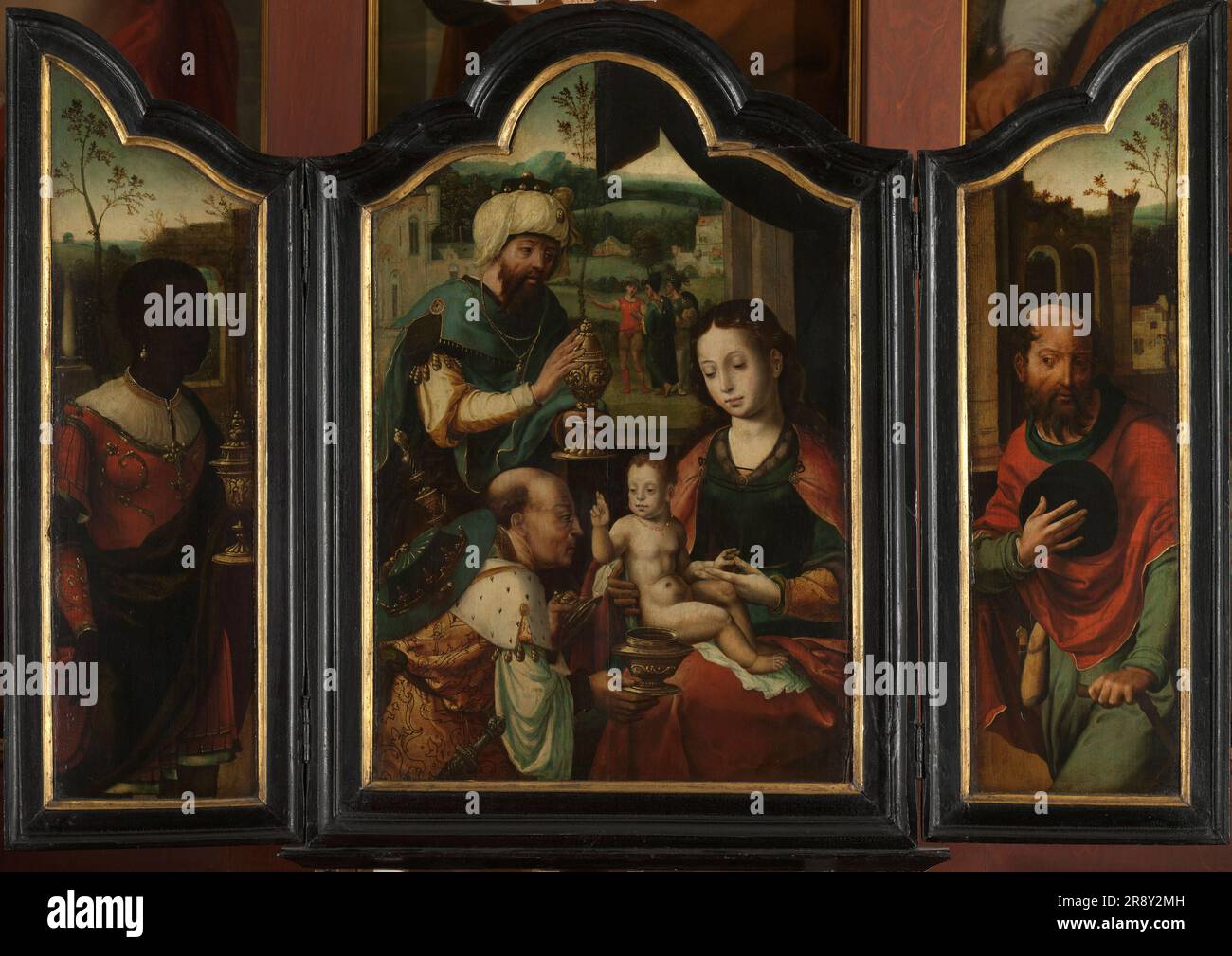 Triptych with the Adoration of the Magi, 1520-1550 Stock Photo - Alamy