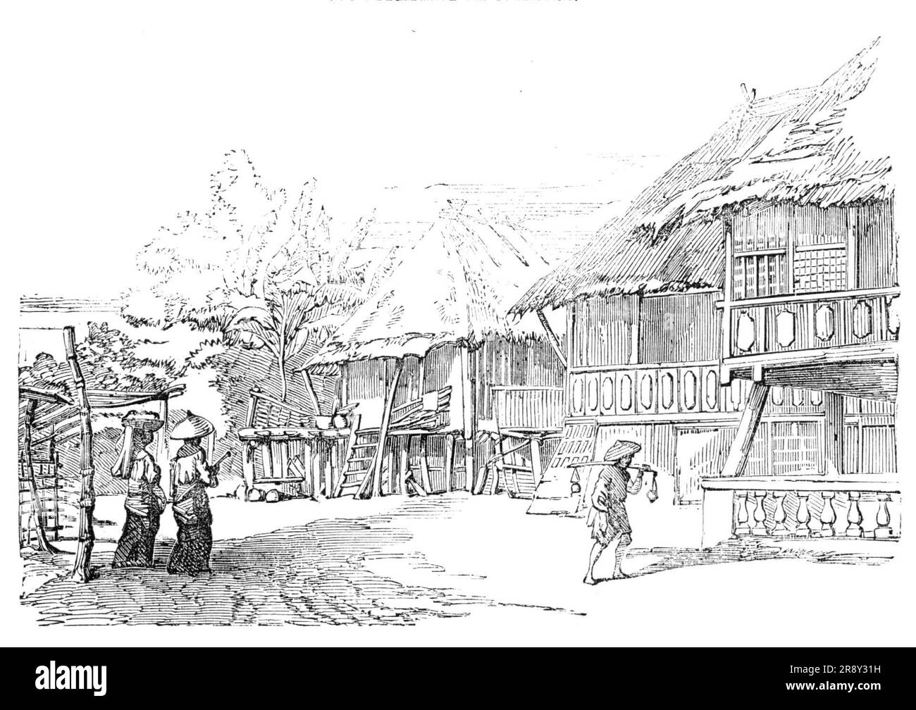 Nipa Hut Clipart Black And White Sun