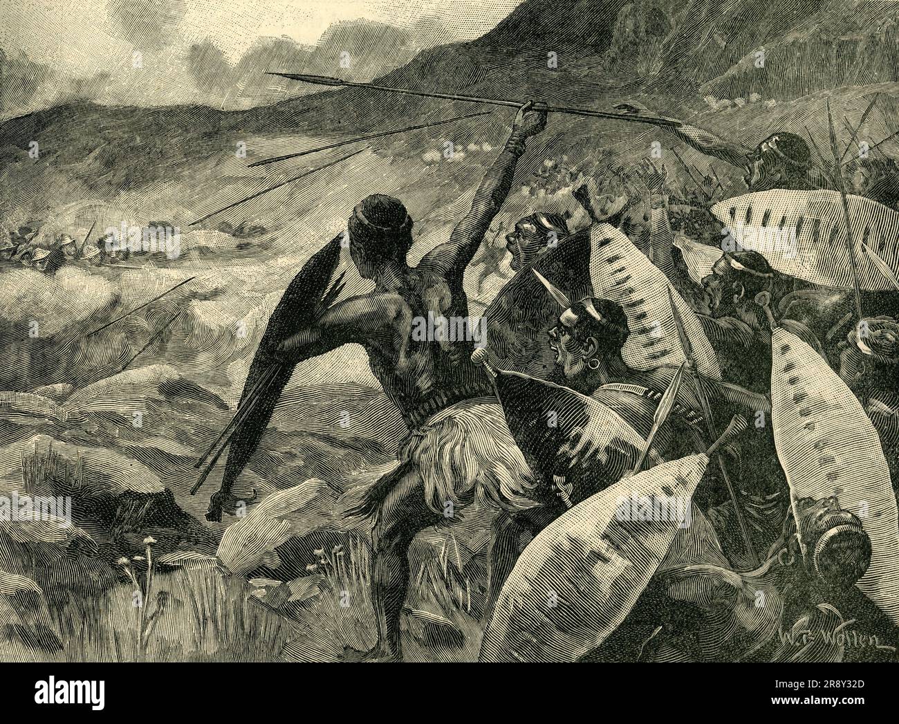 Charge of matabele warriors hi-res stock photography and images - Alamy