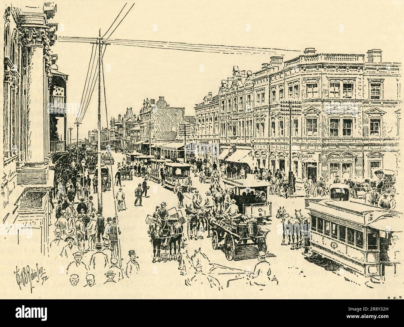 'Commission [sic] Street, Johannesburg', c1900. In May 1896, Carl Hertz ...