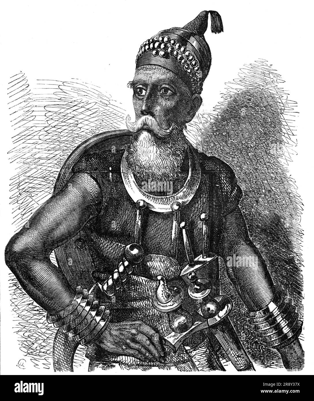 The Akali of the Sikhs - from a drawing by Marshall Claxton, 1857. 'The ...