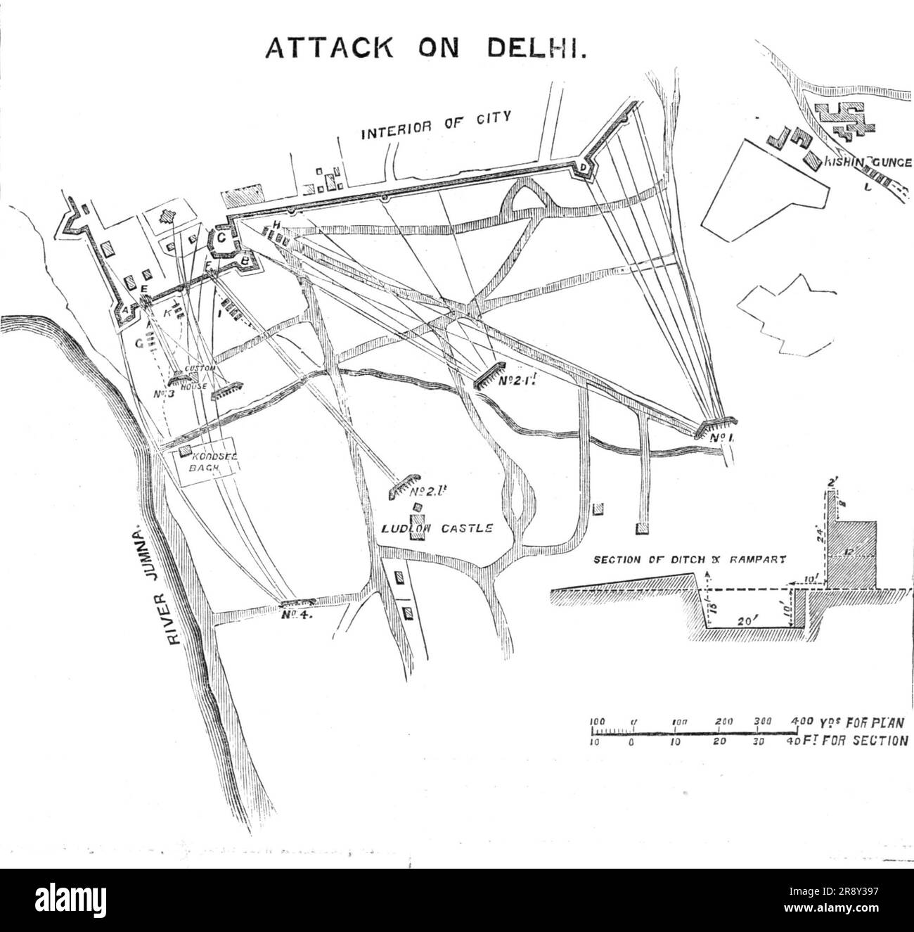 India map 1857 hi-res stock photography and images - Alamy