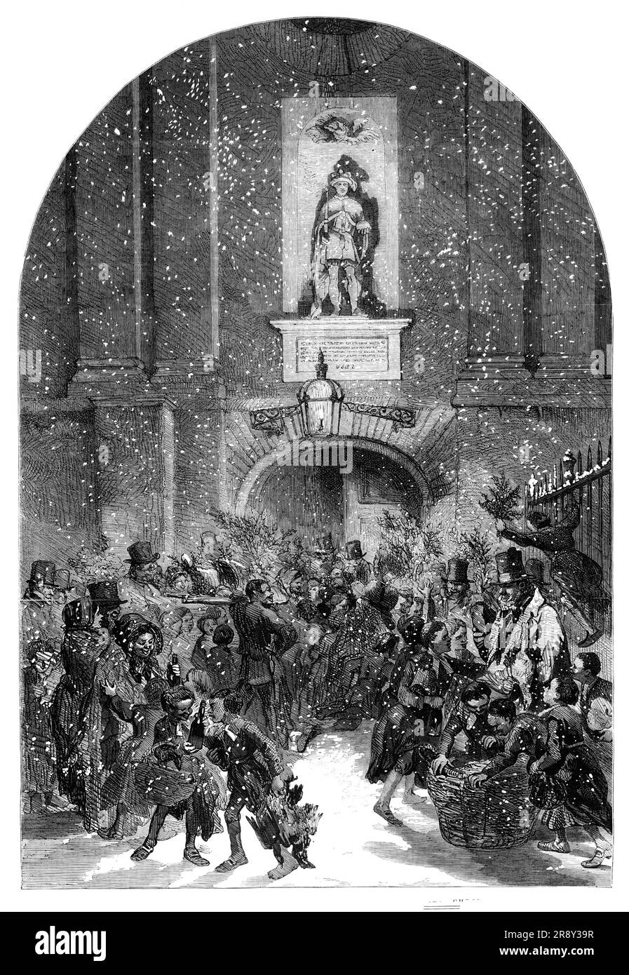 Christ's Hospital and Christmas Eve - drawn by John Gilbert, 1857 ...