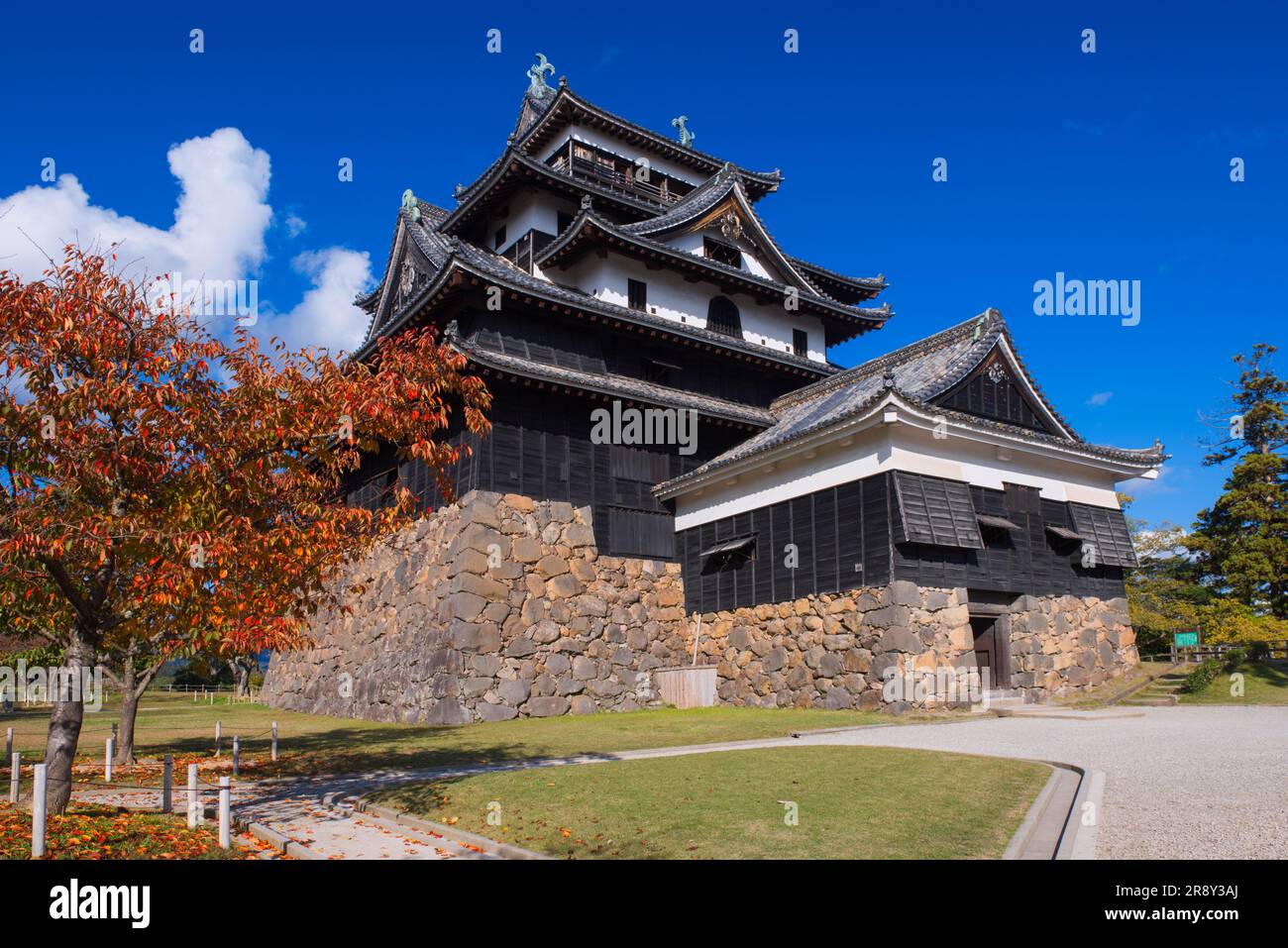 Matsue Castle in autumn Stock Photo - Alamy