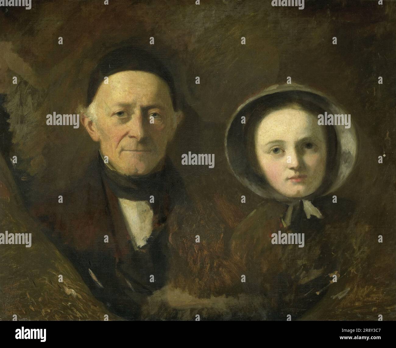 Portrait of Johann Joseph Hermann, the Artist's Father-in-Law, with his ...