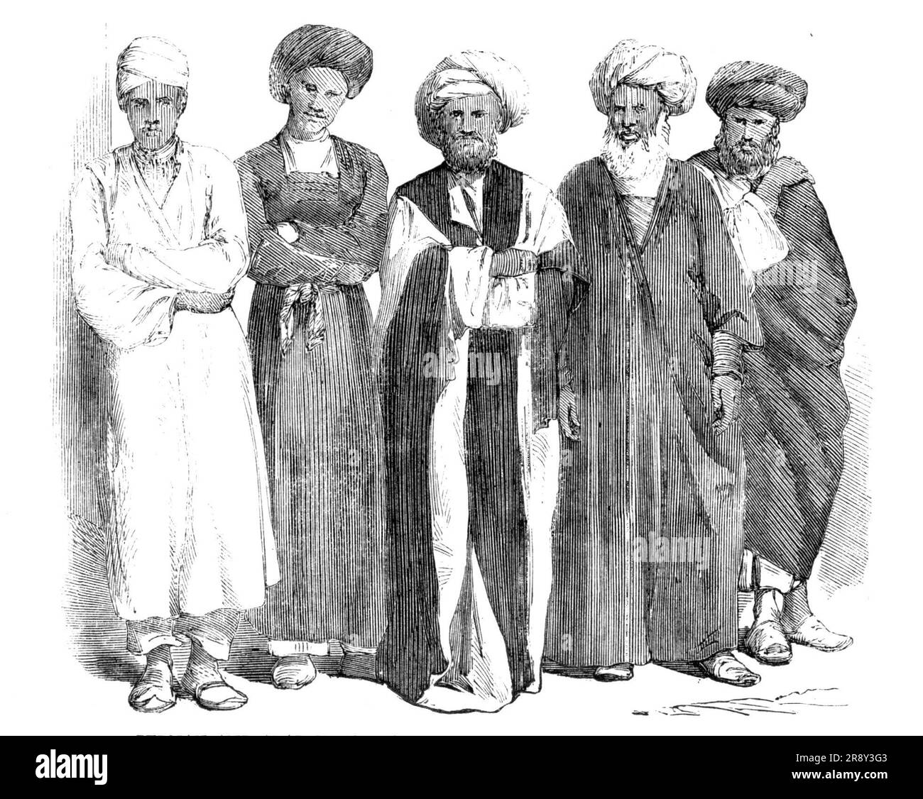 Sketches in the Persian Gulf - Persian and Arab inhabitants of Bushire ...