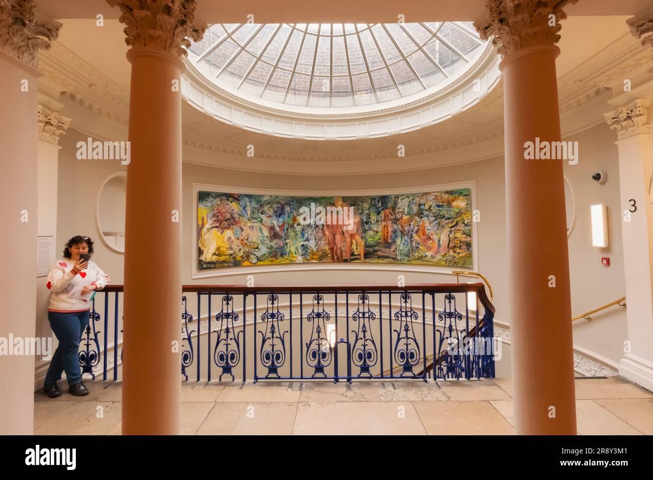 England, London, The Strand, Courtauld Gallery, Historical Staircase ...