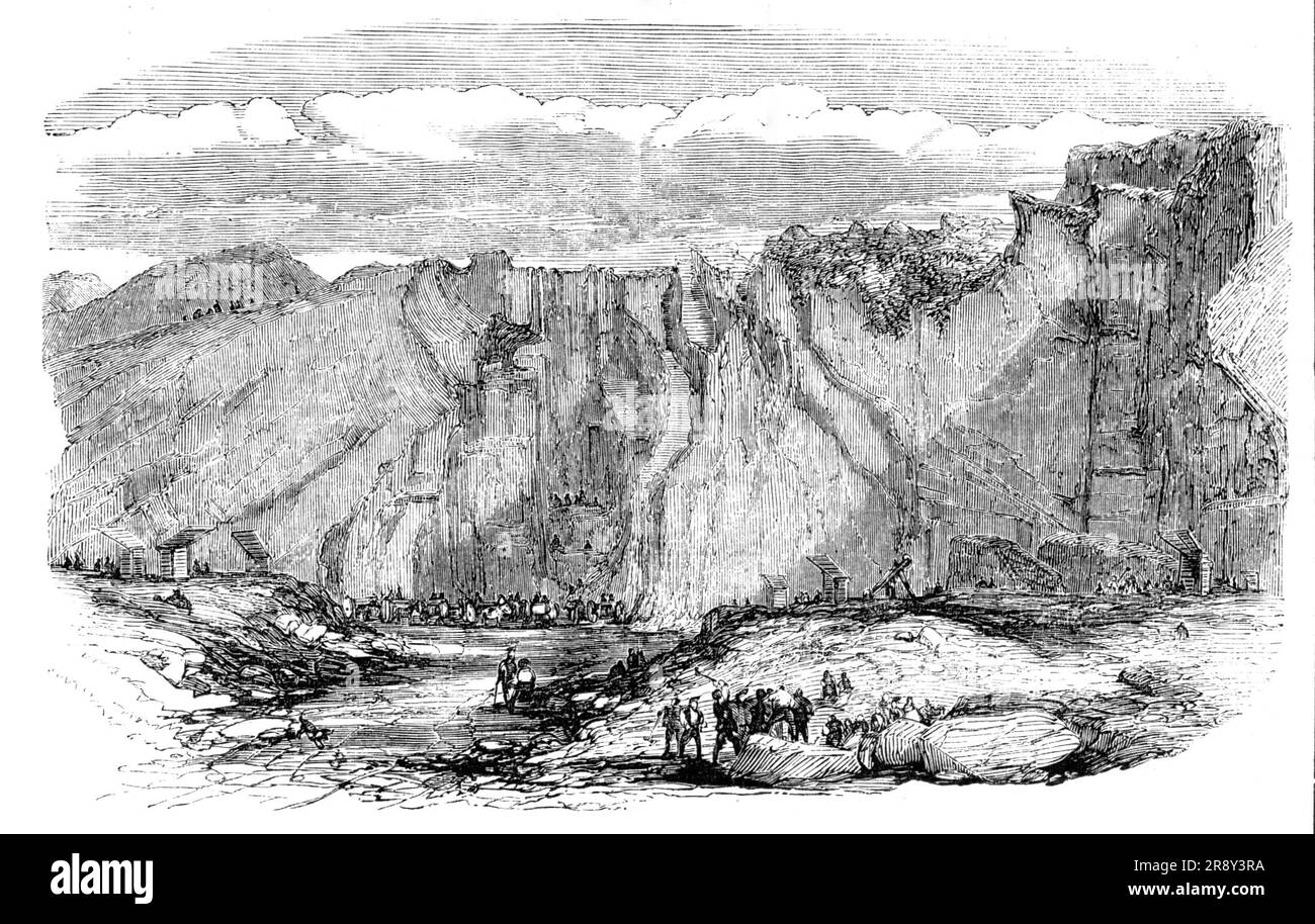 The Granite Quarries at Rubislaw, near Aberdeen, [Scotland], 1857. 'The ...