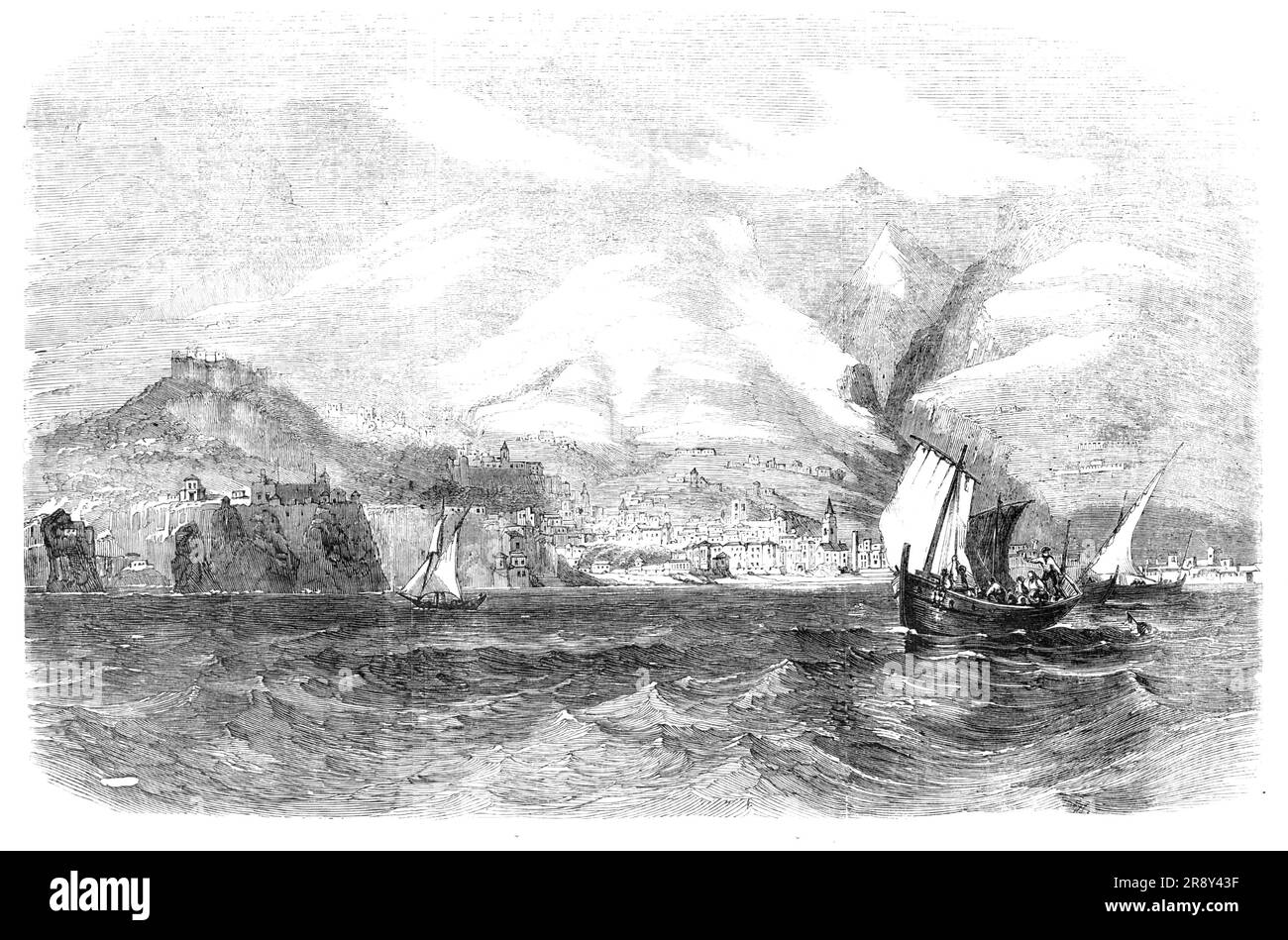 Funchal, Madeira, 1857. 'Lying at the very base of the hills, and ...